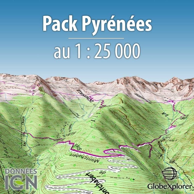 Globexplorer - Carte Topographique des Pyrénées - Pack Pyrénées ...