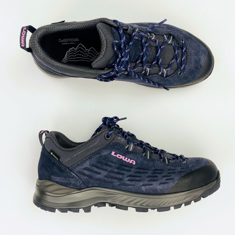 Lowa Explorer GTX Lo Ws - Second Hand Skor - Dam - Blå - 39 | Hardloop